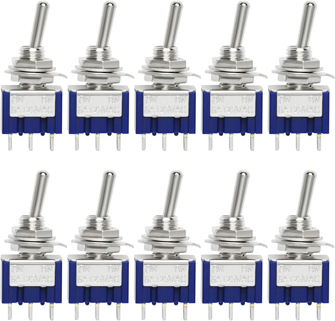 Gikfun MTS102 2 Posiciones 3 pines Mini interruptor de palanca para ...