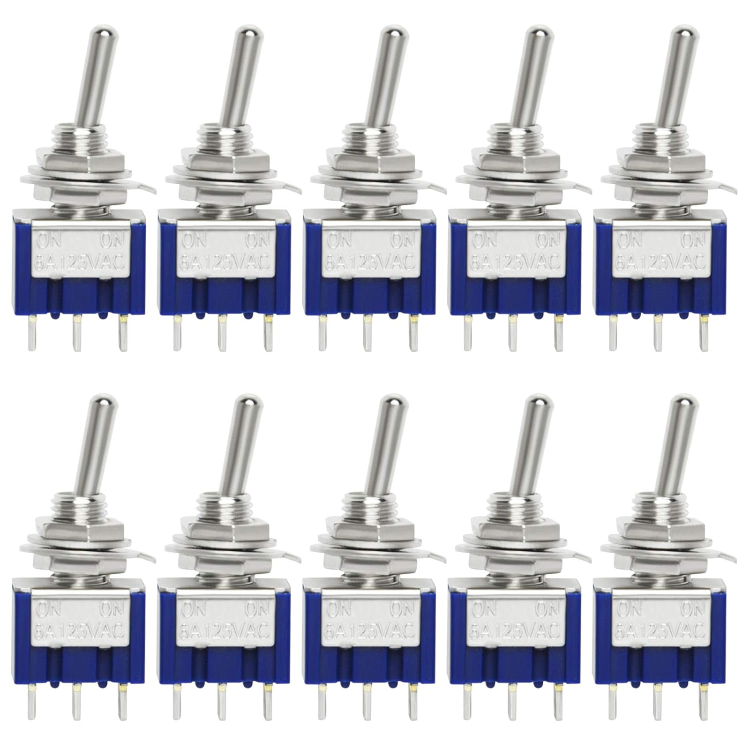 Gikfun MTS102 2 Position 3 Pins Mini Toggle Switch for Arduino (Pack of ...