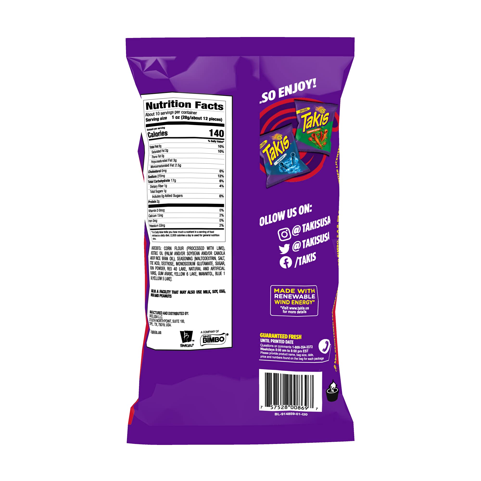 Takis Nitro Ingredients