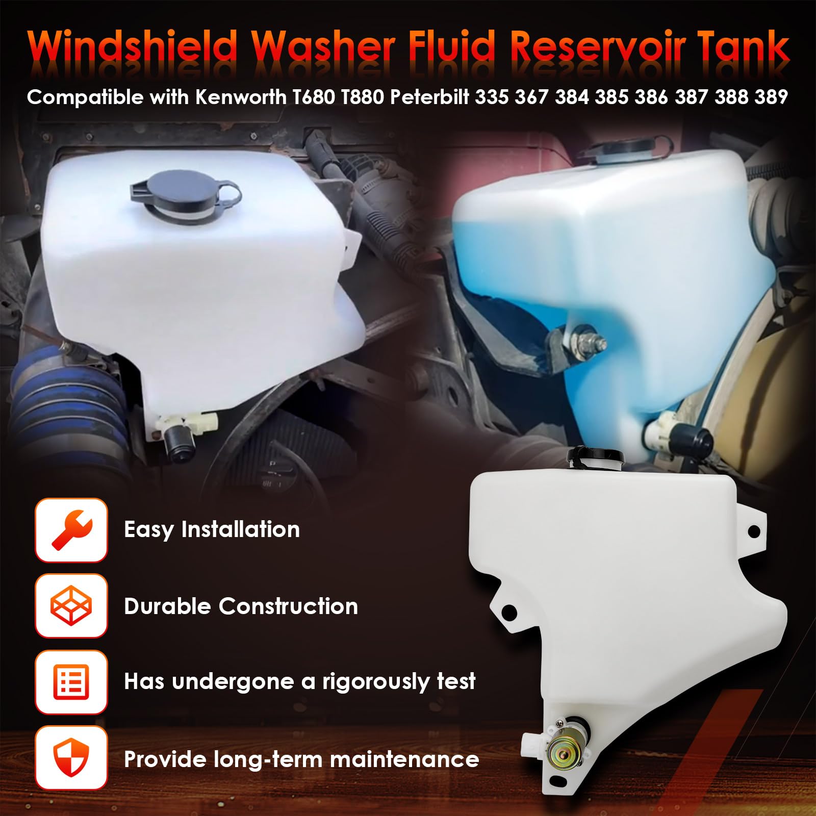 Snapklik.com : 603-5402 Windshield Washer Fluid Reservoir Tank