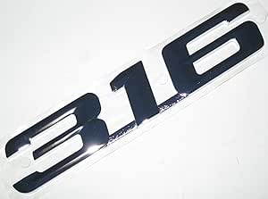 Amazon.co.jp: BMW E36 "316" Trunk Boot Lid Model Badge Emblem Plaque ...
