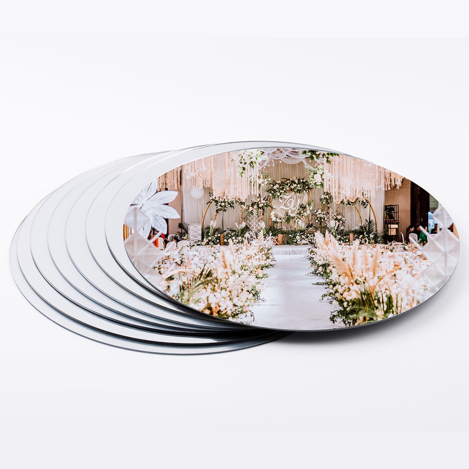 Amazon.com: HDLJIAL 12PCS Acrylic Round Mirrors for Centerpieces ...
