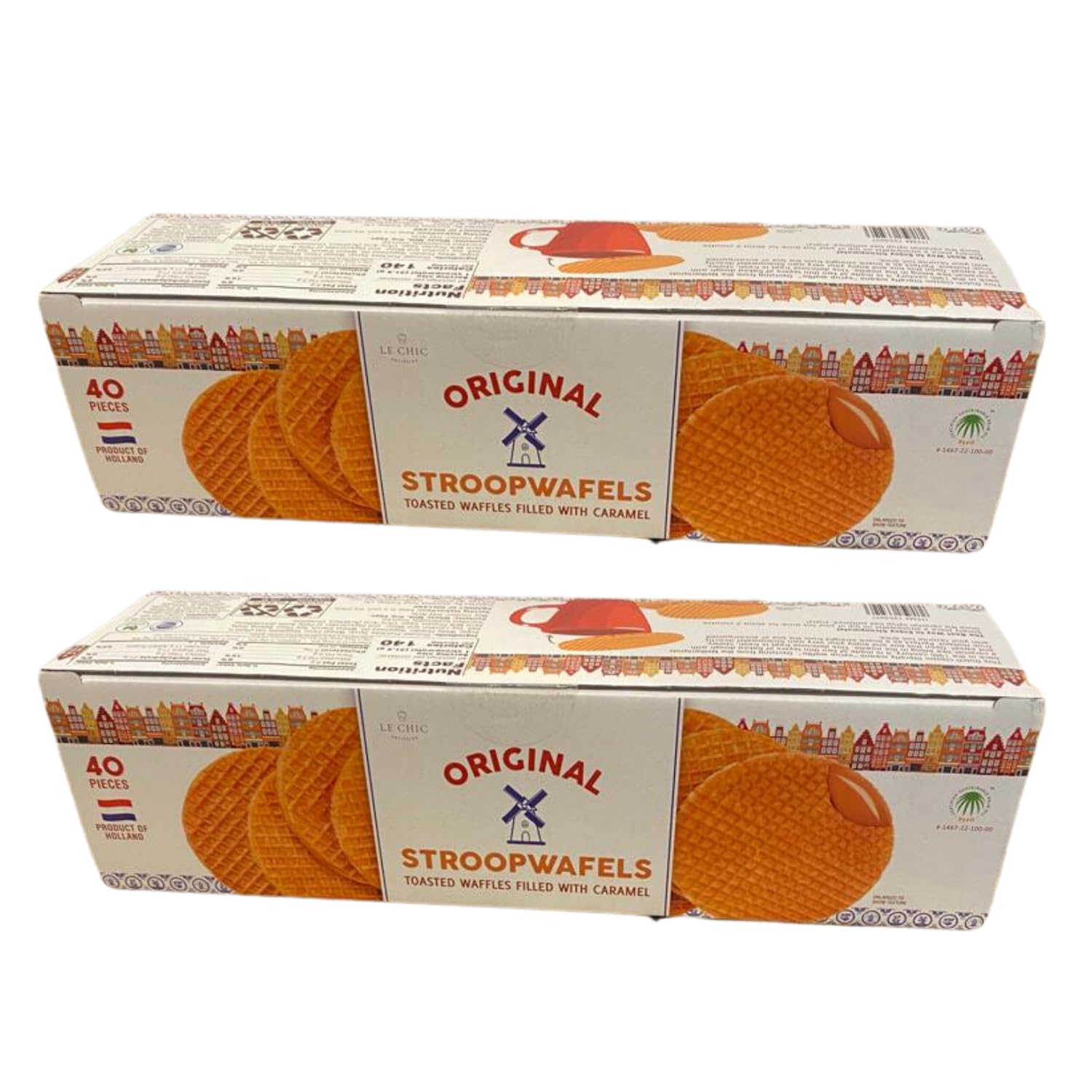 Amazon.com: Original Stroopwafels, Toasted Waffles Filled with Caramel ...