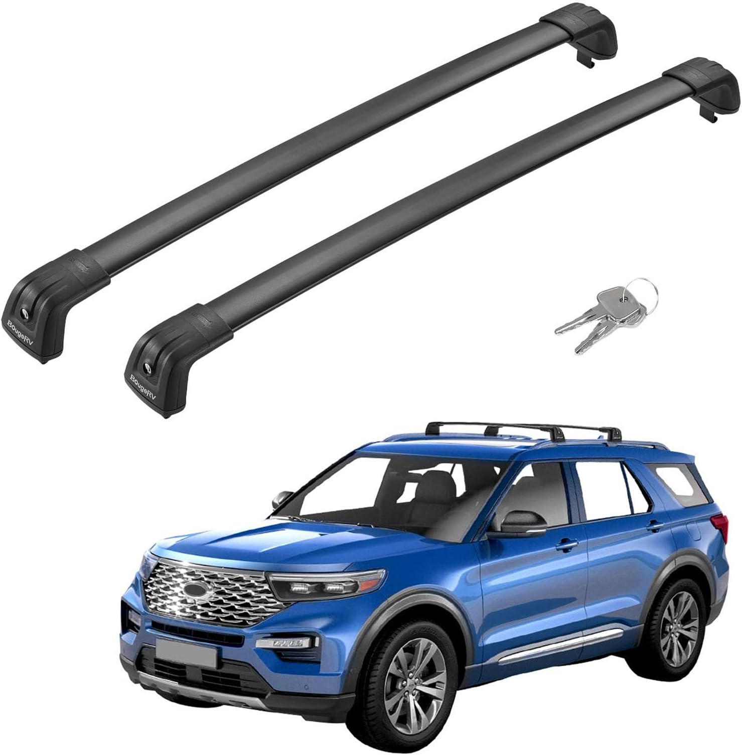 Amazon.com: EZREXPM Fit for Ford Explorer 2020-2025 Cross Bars Roof ...