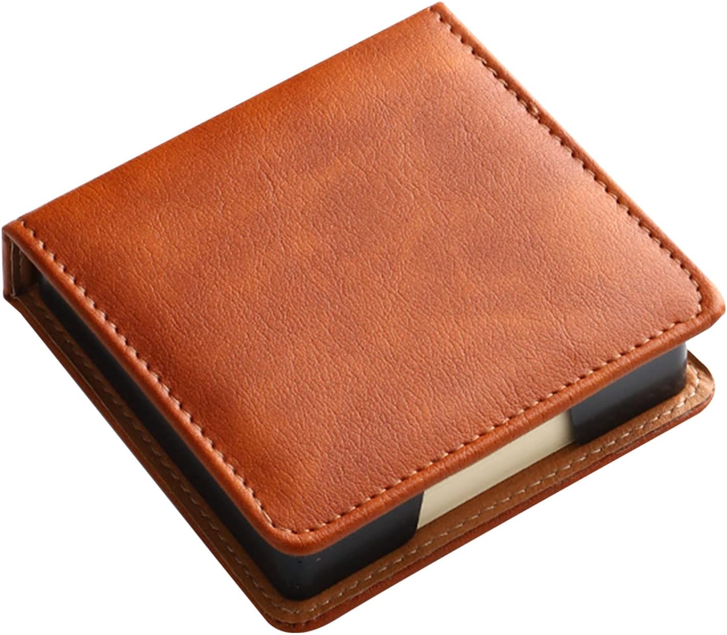 Amazon.com : BEIDUOYANG Self Note Pad Holder Leather Name Cards Holder ...