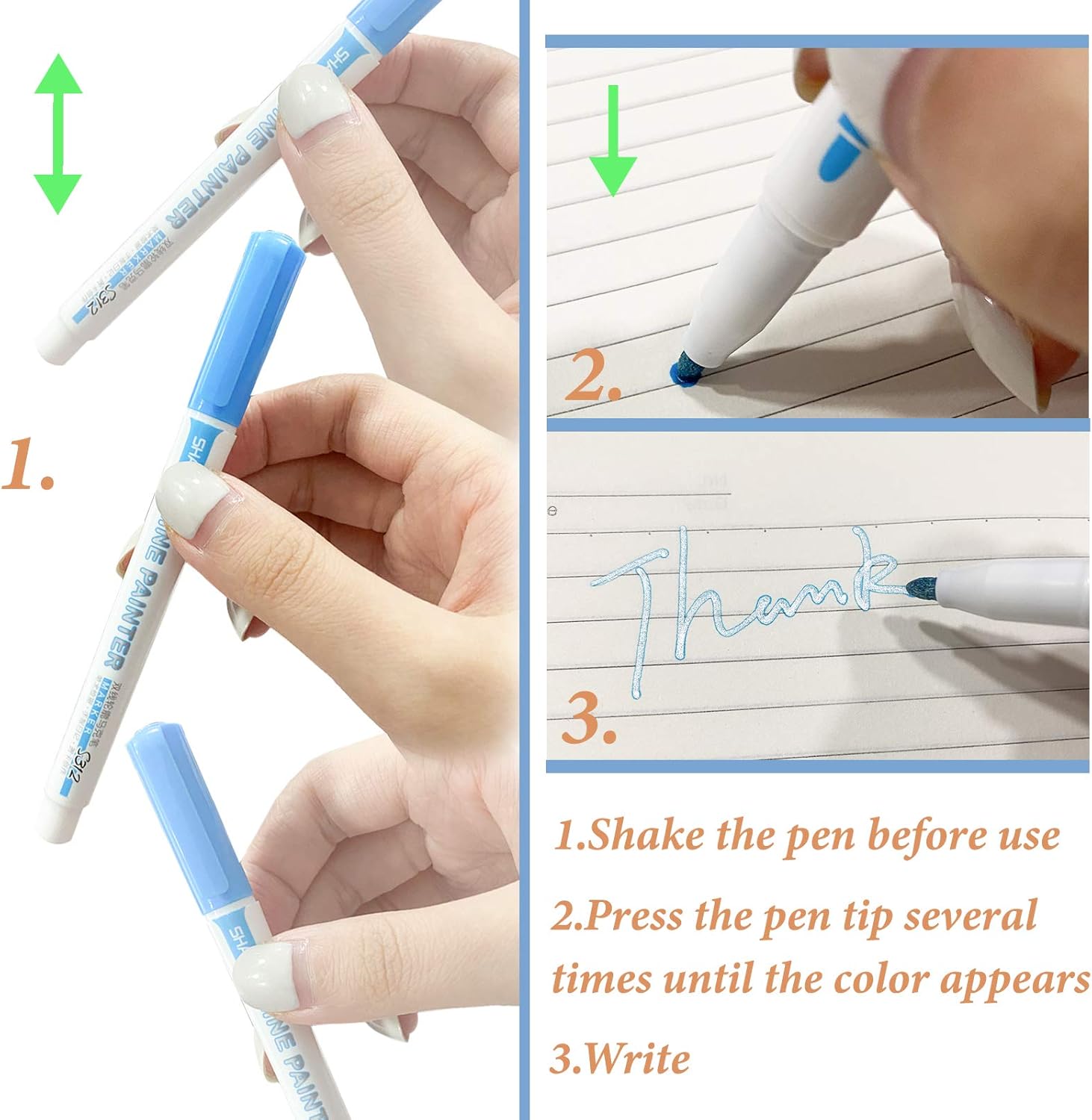 12 Colors Outline Pens, Johiux Double Line Outline Pens Art Pens ...