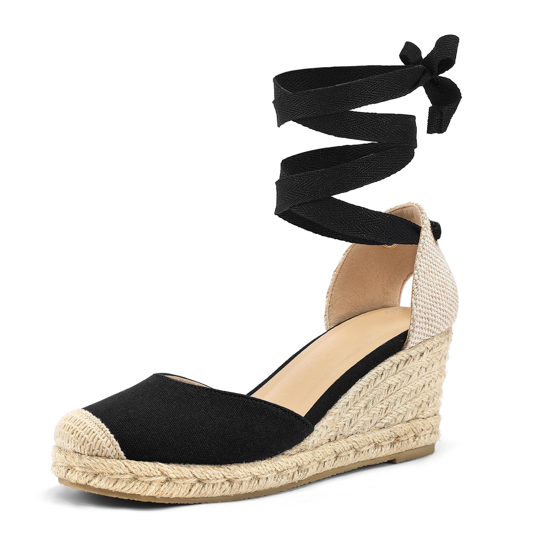 Snapklik.com : Mysoft Womens Espadrille Platform Wedge Sandals Closed ...