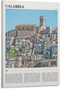 Amazon.com: Calabria Travel Poster No 2, Calabria Wall Art, Calabria ...