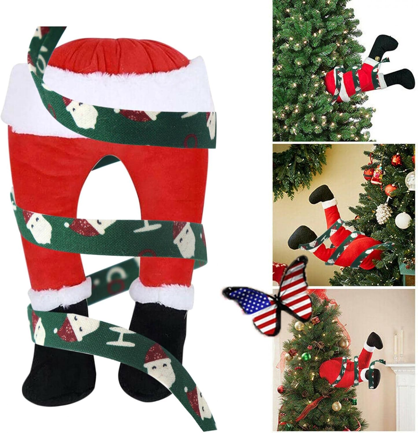Amazon.com: WLIKKS Santa Claus Legs for Christmas Decorations, Santa ...