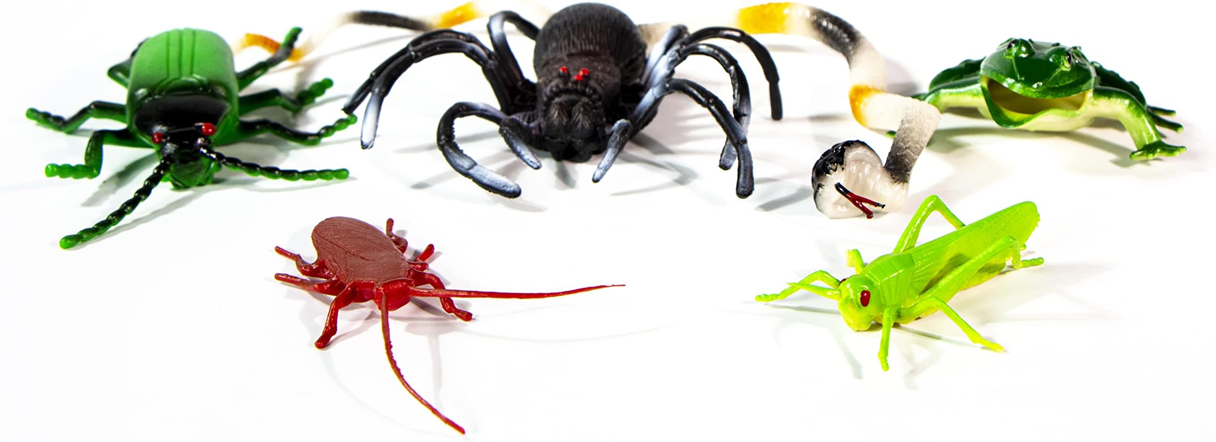 Buy BITONA® 16 Piece Zoo Jungle Small Plastic and Rubber Insects Toys ...