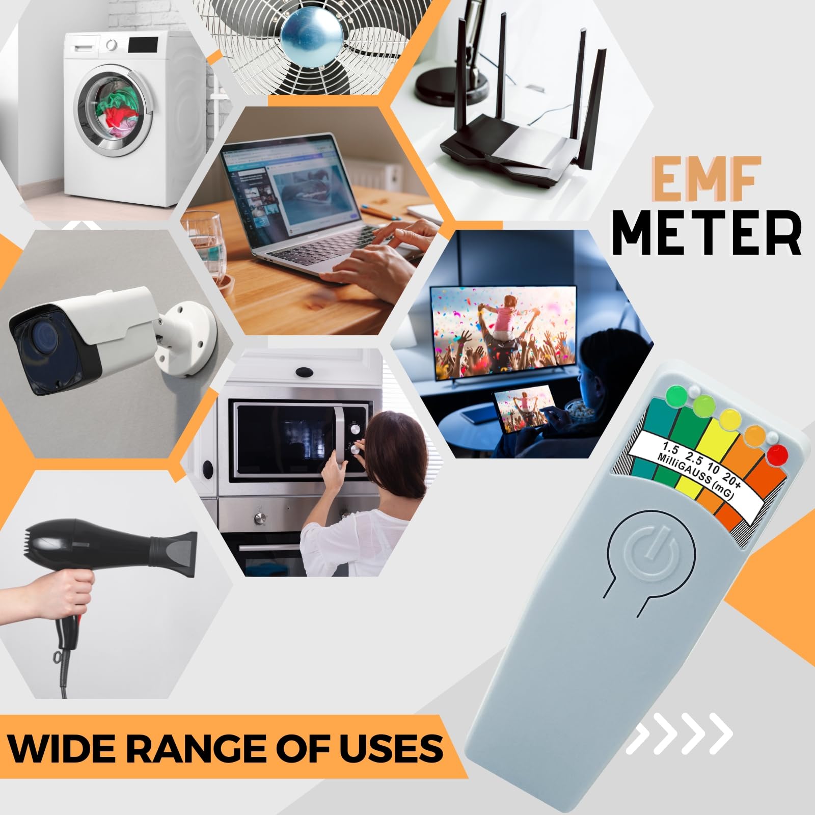 Snapklik.com : New Upgraded Blue Ghost Hunting Equipment EMF Meter ...