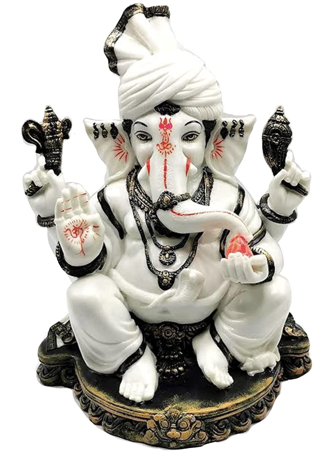 Buy KRISHNAGALLERY1 Marble Dust Lord Ganesh Ji Murti Statue Idol ...