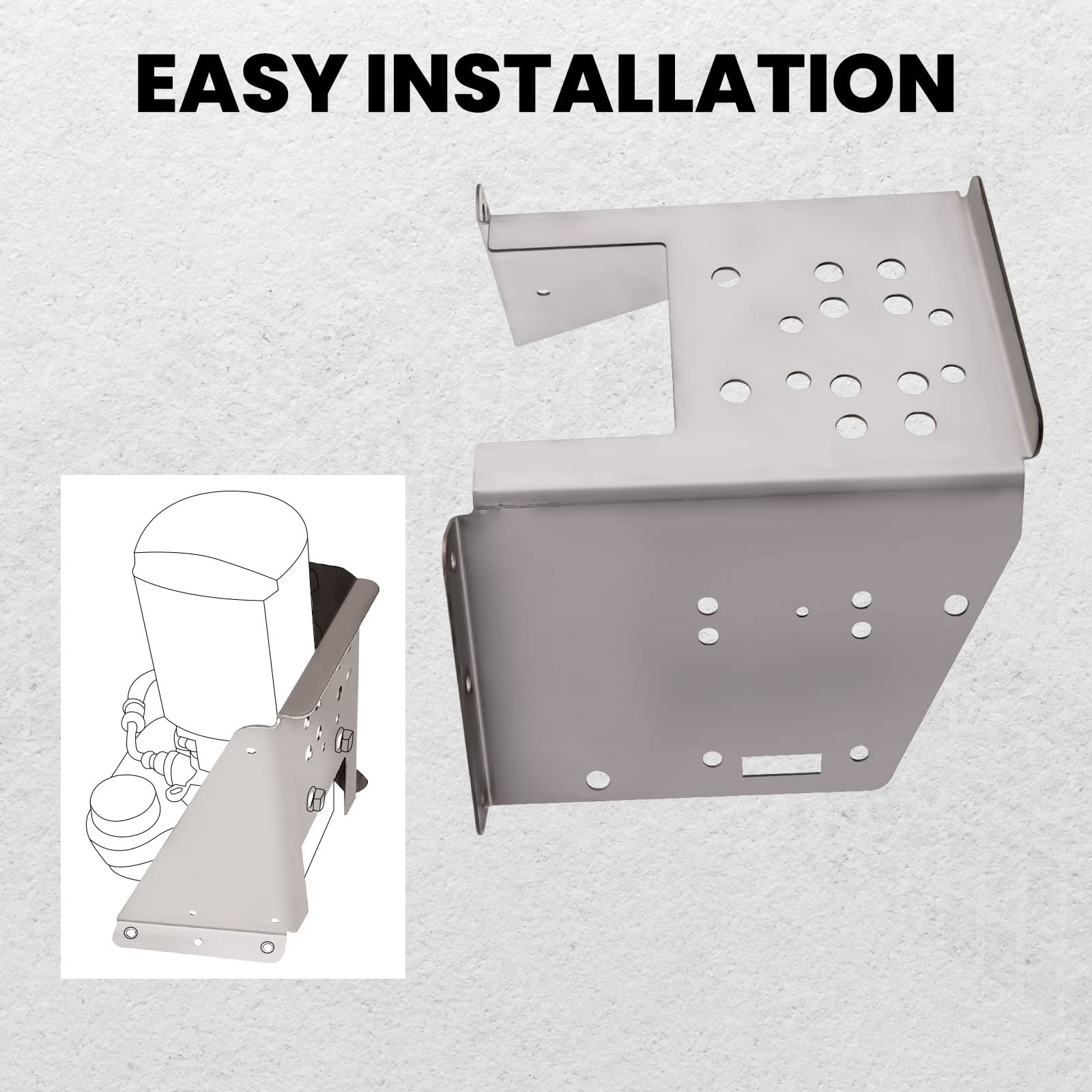 Snapklik.com : Trim Pump Bracket For MerCruiser Stainless Steel Bracket ...
