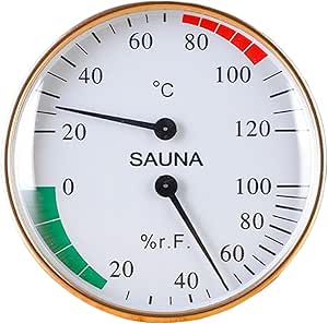 Amazon.com: Sauna Thermometer 2 in 1 Humidity Temperature Monitor Sauna Thermometer Fahrenheit ...
