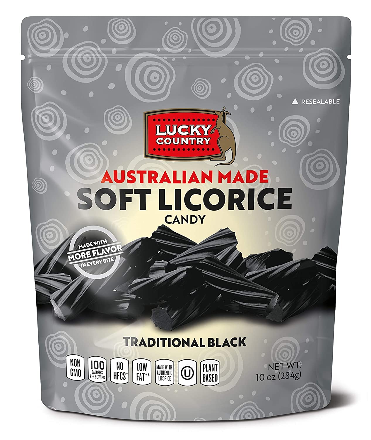 Amazon.com : Lucky Country Black Soft Australian Made Licorice 10oz Bag ...