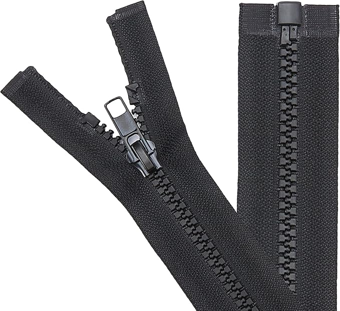 Amazon.com: DIKAAFU #5 10 Inch Separating Jacket Zippers for Sewing ...