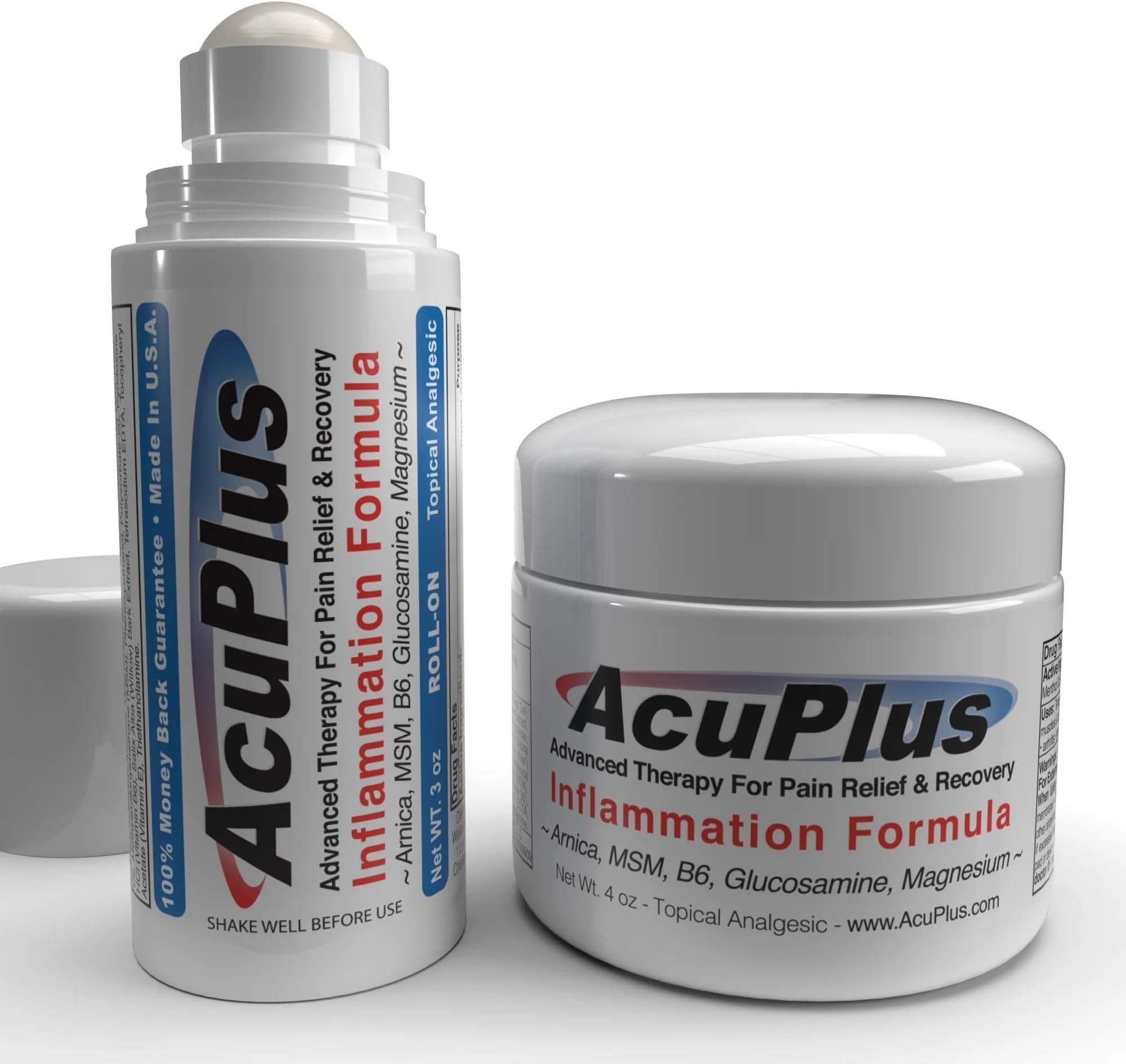 Amazon.com: AcuPlus Advanced Topical Pain Relief Cream and Roll-on ...