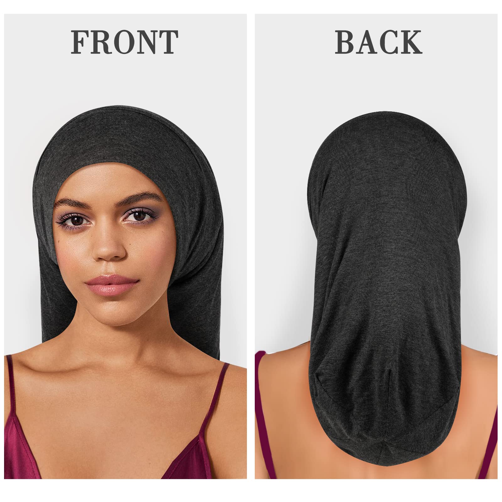 Snapklik.com : Long XL Silk Satin Bonnet For Braids, Dreadlocks For ...