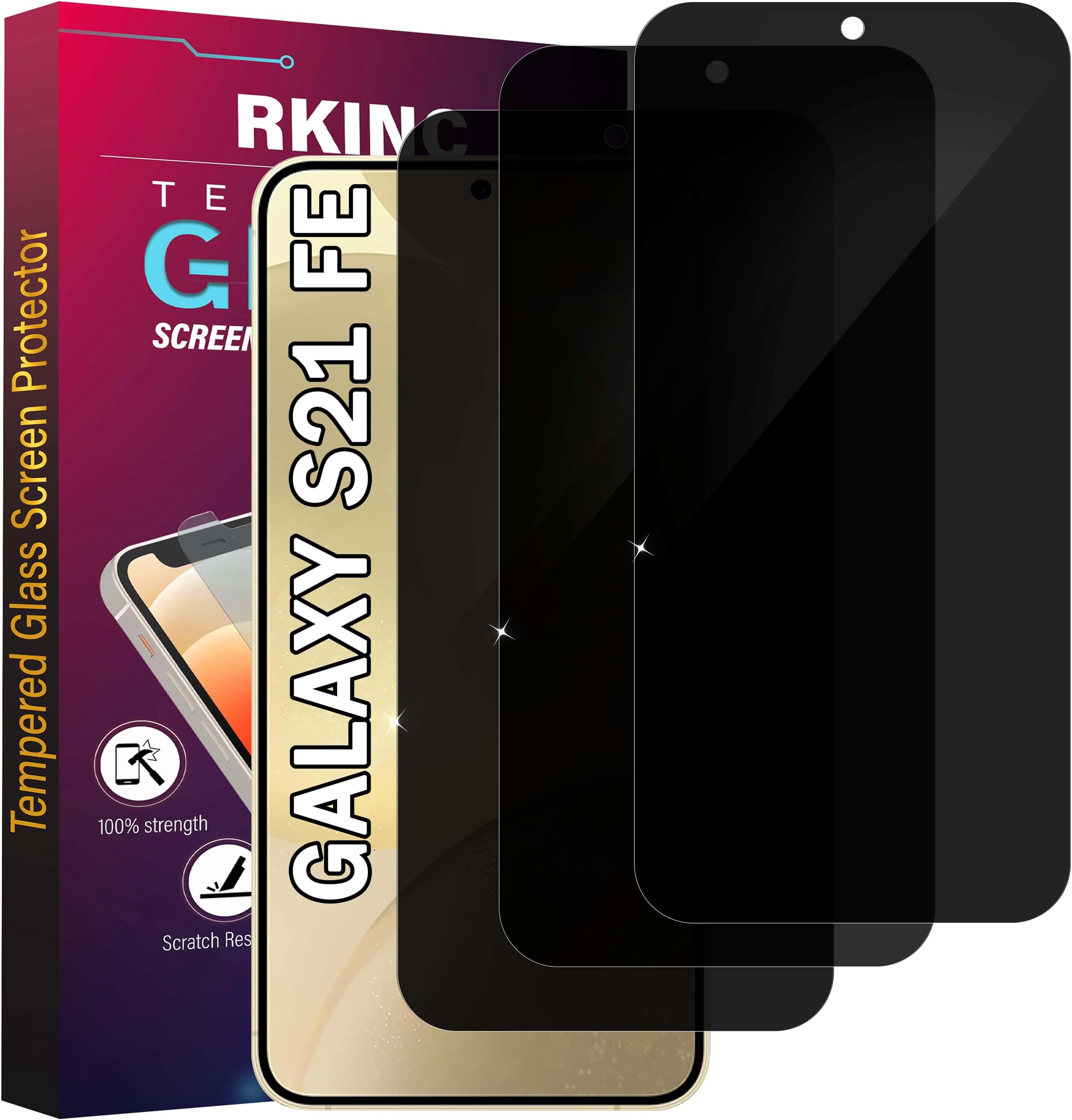 Amazon.com: KAREEN 2 Pack Privacy Screen Protector for Samsung Galaxy ...