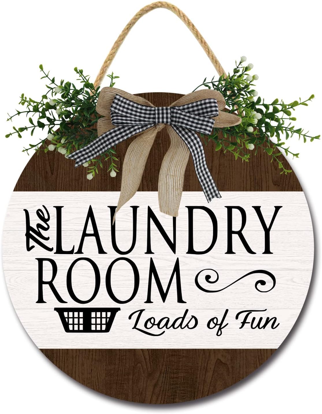 Amazon.com: vfsxcmi Laundry Room Loads of Fun Laundry Sign Sunshine ...