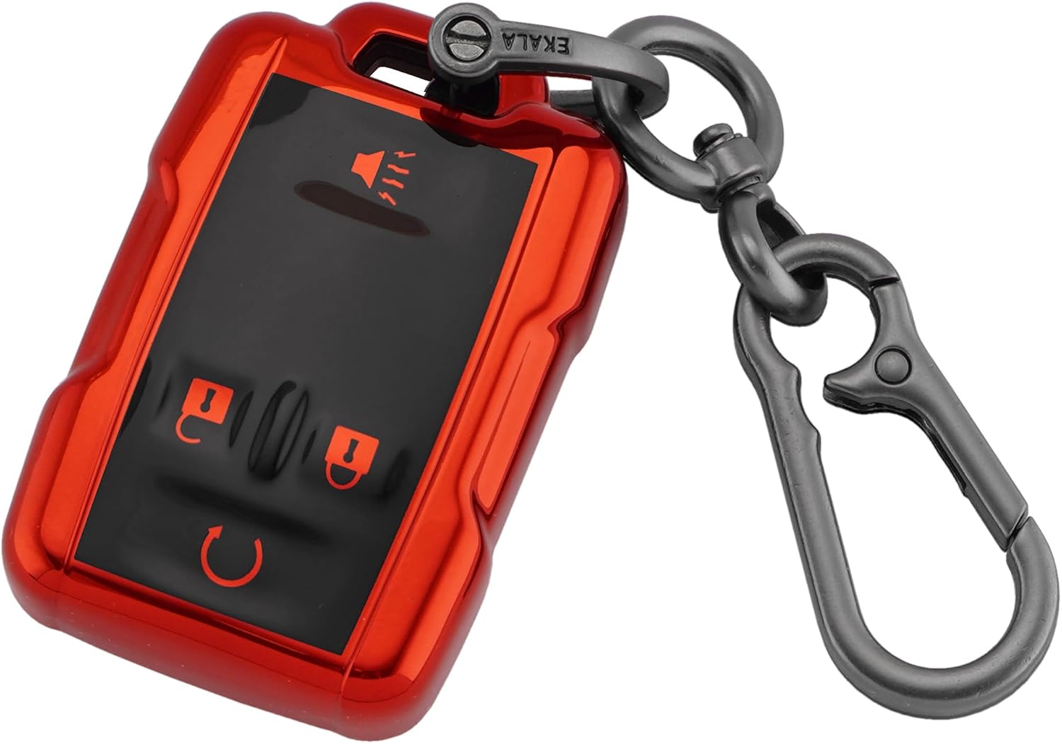 EKALA for GMC Chevy Key Fob Cover Case with Keychain, 4 Buttons Soft ...
