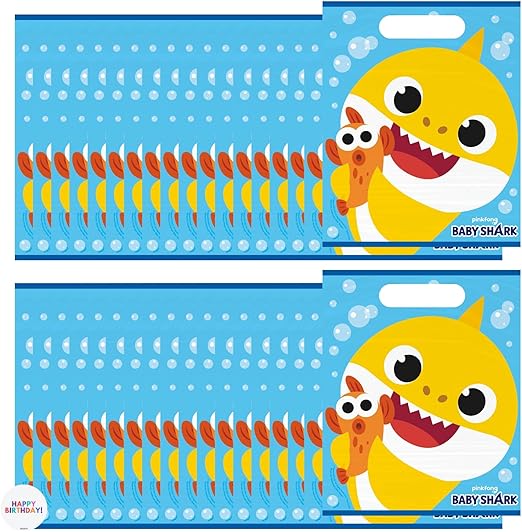 Amazon.com: Unique Baby Shark Goodie Bags Pack - Baby Shark Birthday ...