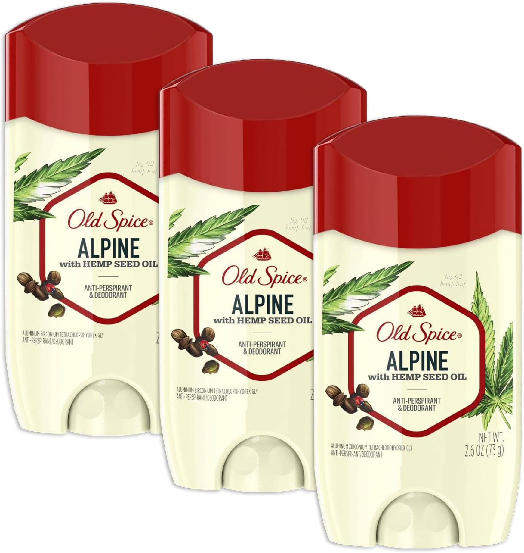 Amazon.com : Old Spice Antiperspirant Deodorant, Alpine with Hemp Seed ...