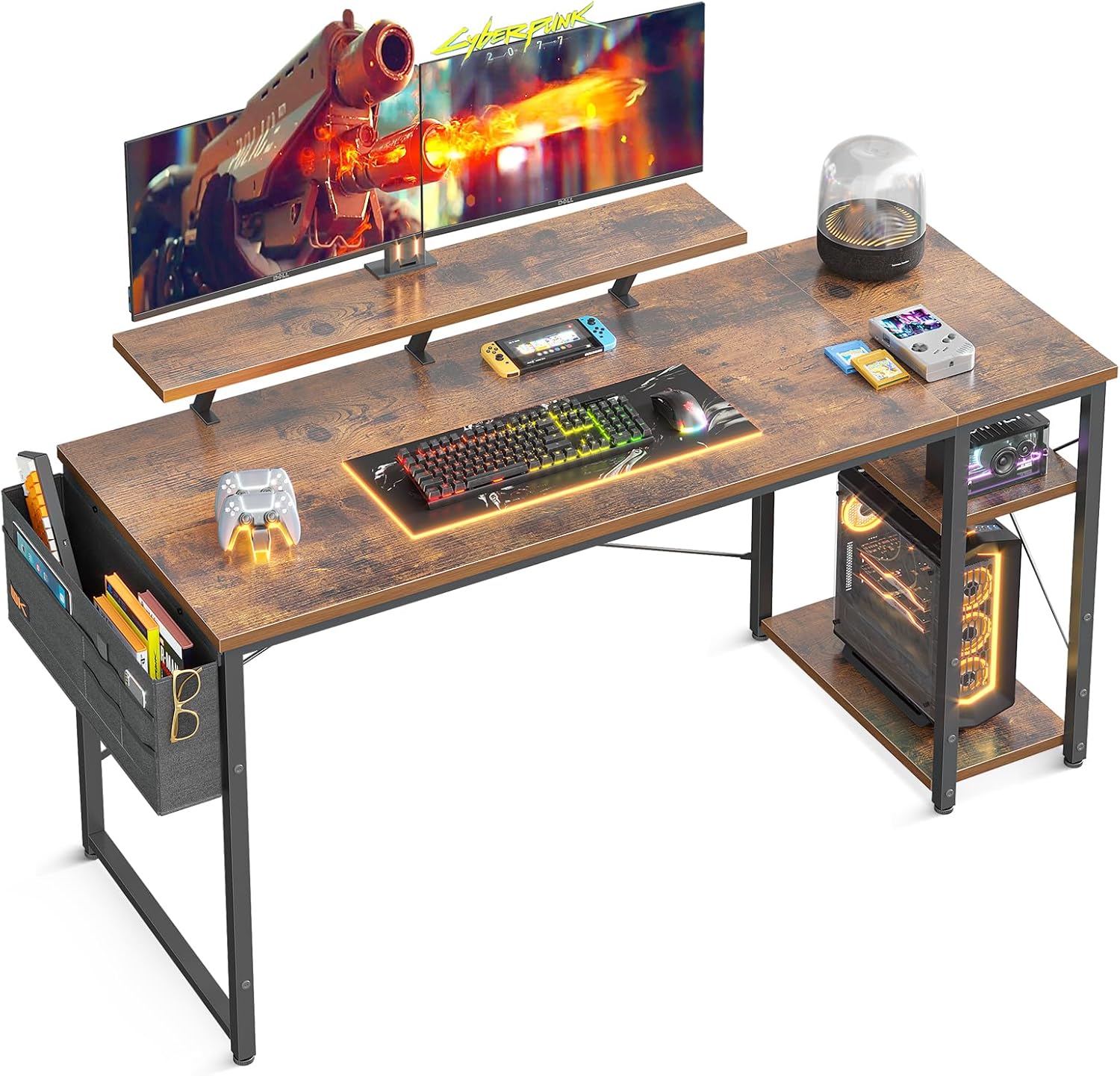 Amazon.com: ODK 63 Inch Home Office Computer Desk with Monitor Stand ...