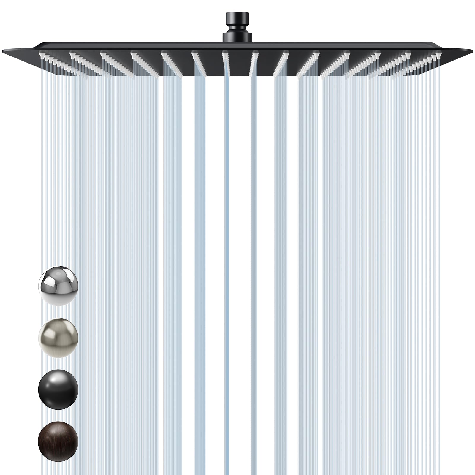 SR SUN RISE Luxury 16 Inch Extra Large Square Stainless Steel Shower ...