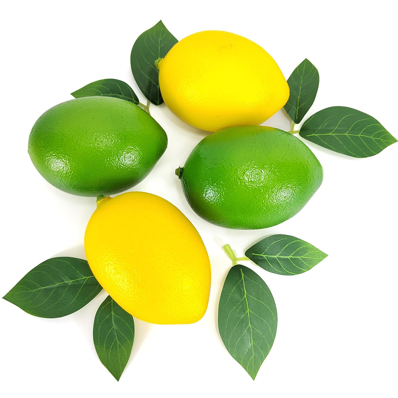 EQLEF Fake Fruit Artificial Lemon and Limes Realistic, 4 pcs fake ...