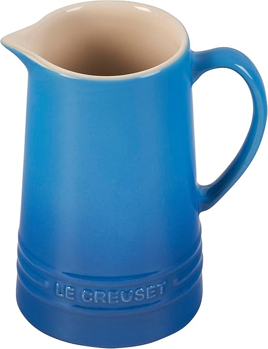 Amazon.com: Le Creuset Stoneware Small Pitcher, 10 oz., Marseille ...