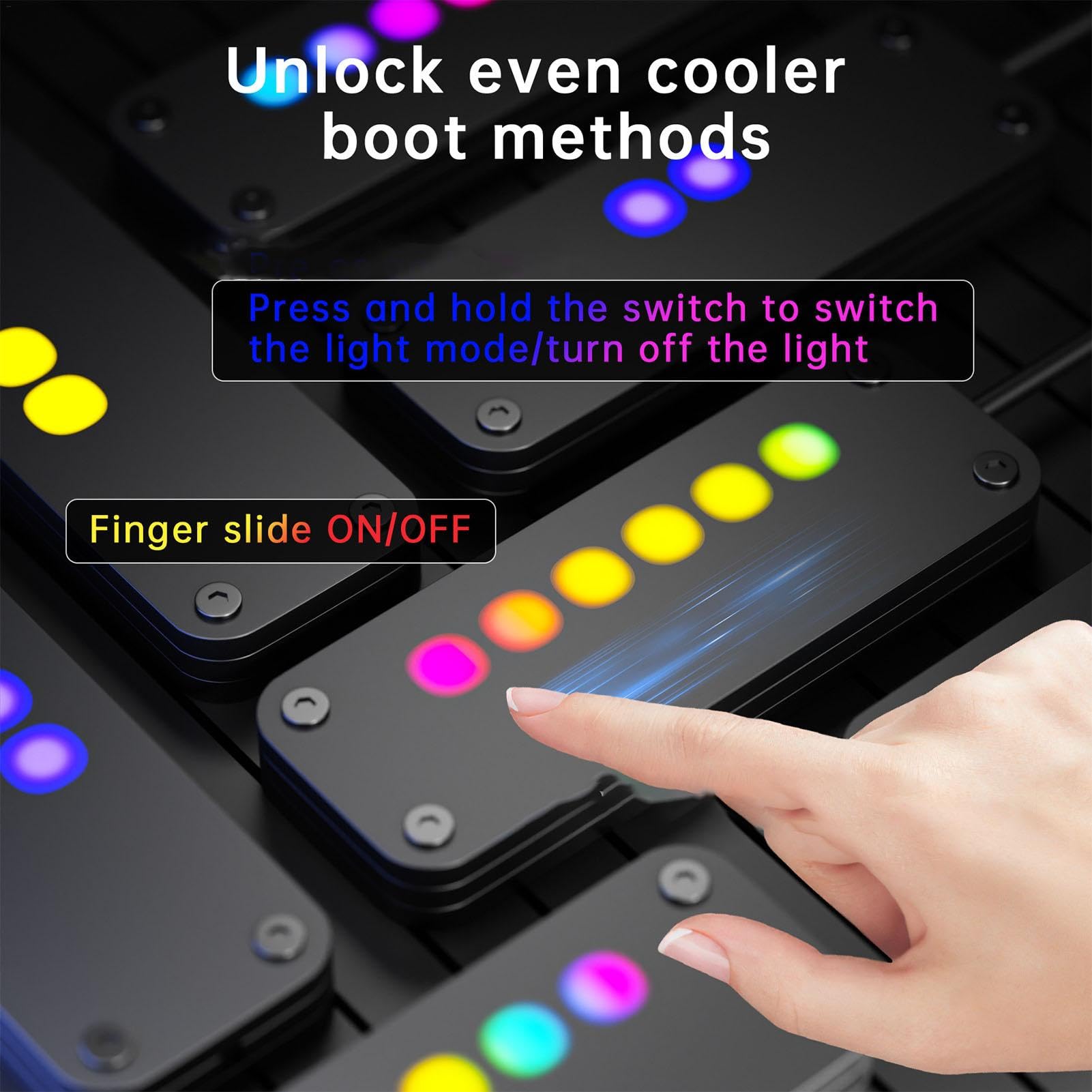 Computer Remote Controller Lighting Press Play Wireless LED Gaming