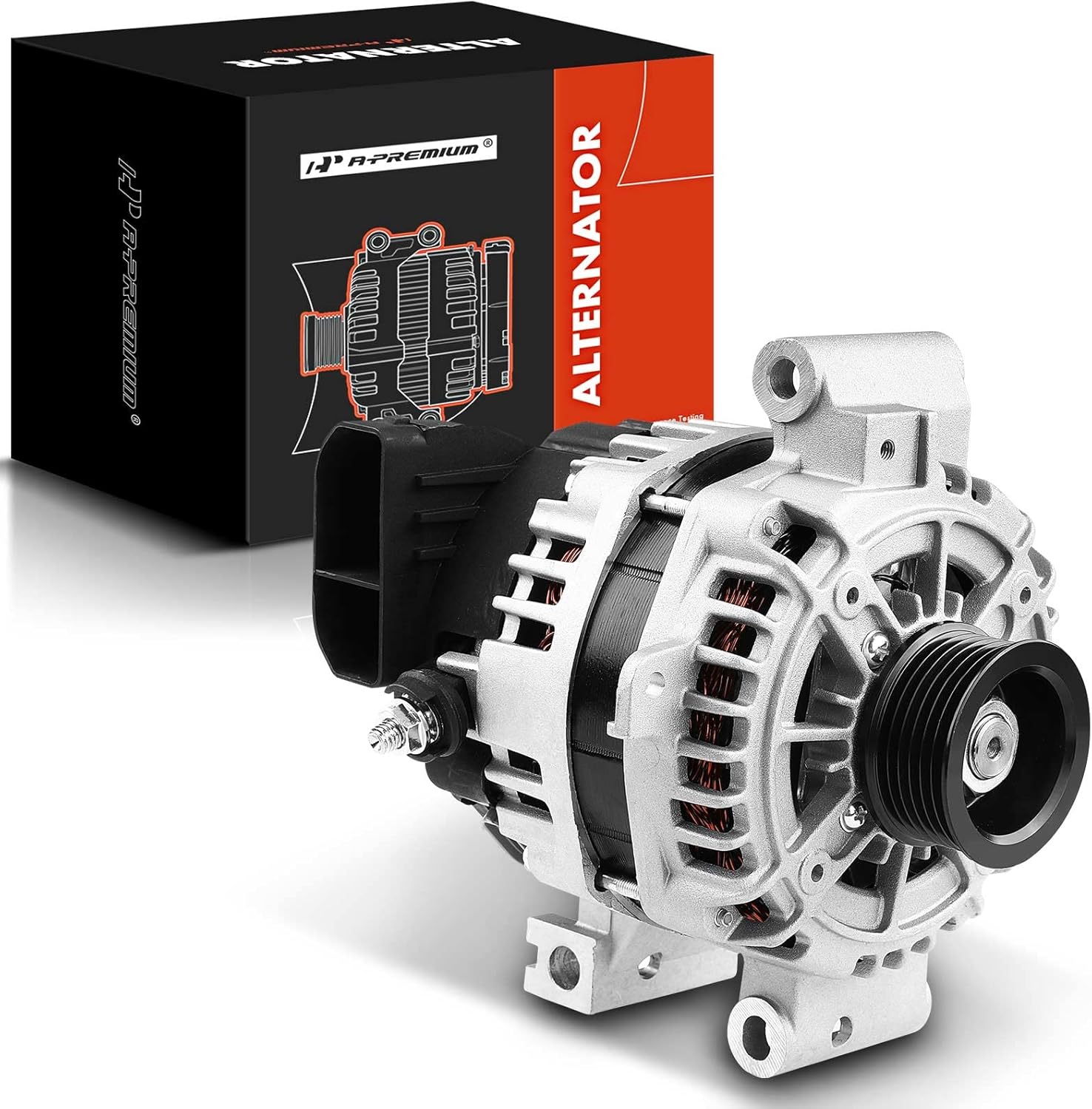 A-Premium Alternator Compatible with Mazda 6 06-08 L4 2.3L, 6 09-13 L4 ...