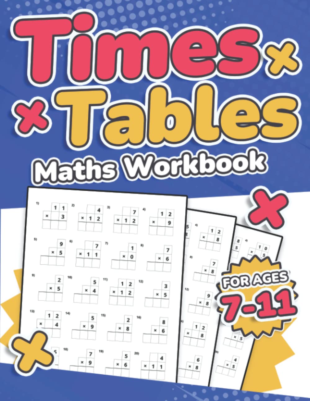 Times Tables Maths Workbook: Numbers Range From 0-12 | Mixed Number ...