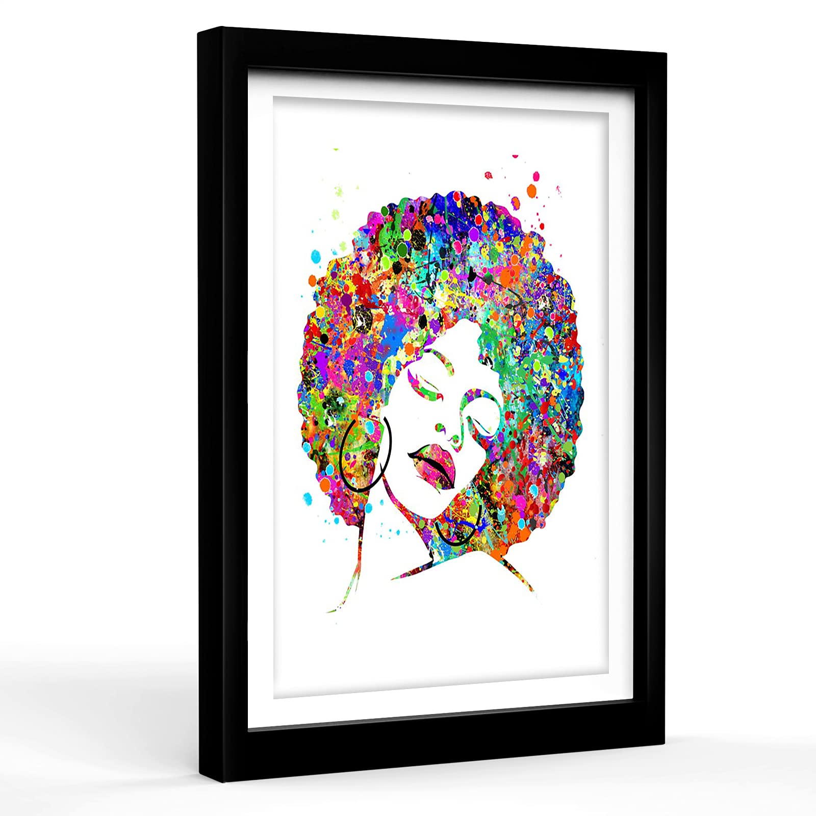 Buy Modern Wall Art Afro Print African American art afro Black woman ...