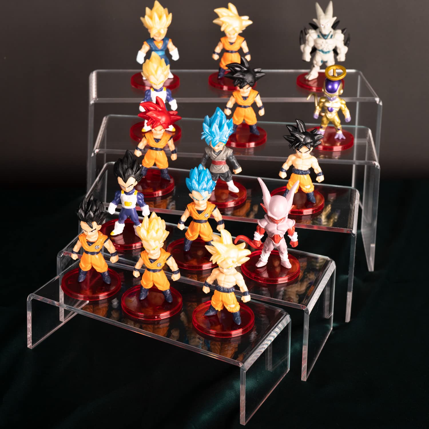 Snapklik.com : 2 Sets Clear Acrylic Display Stand, 5 Sizes, Clear ...