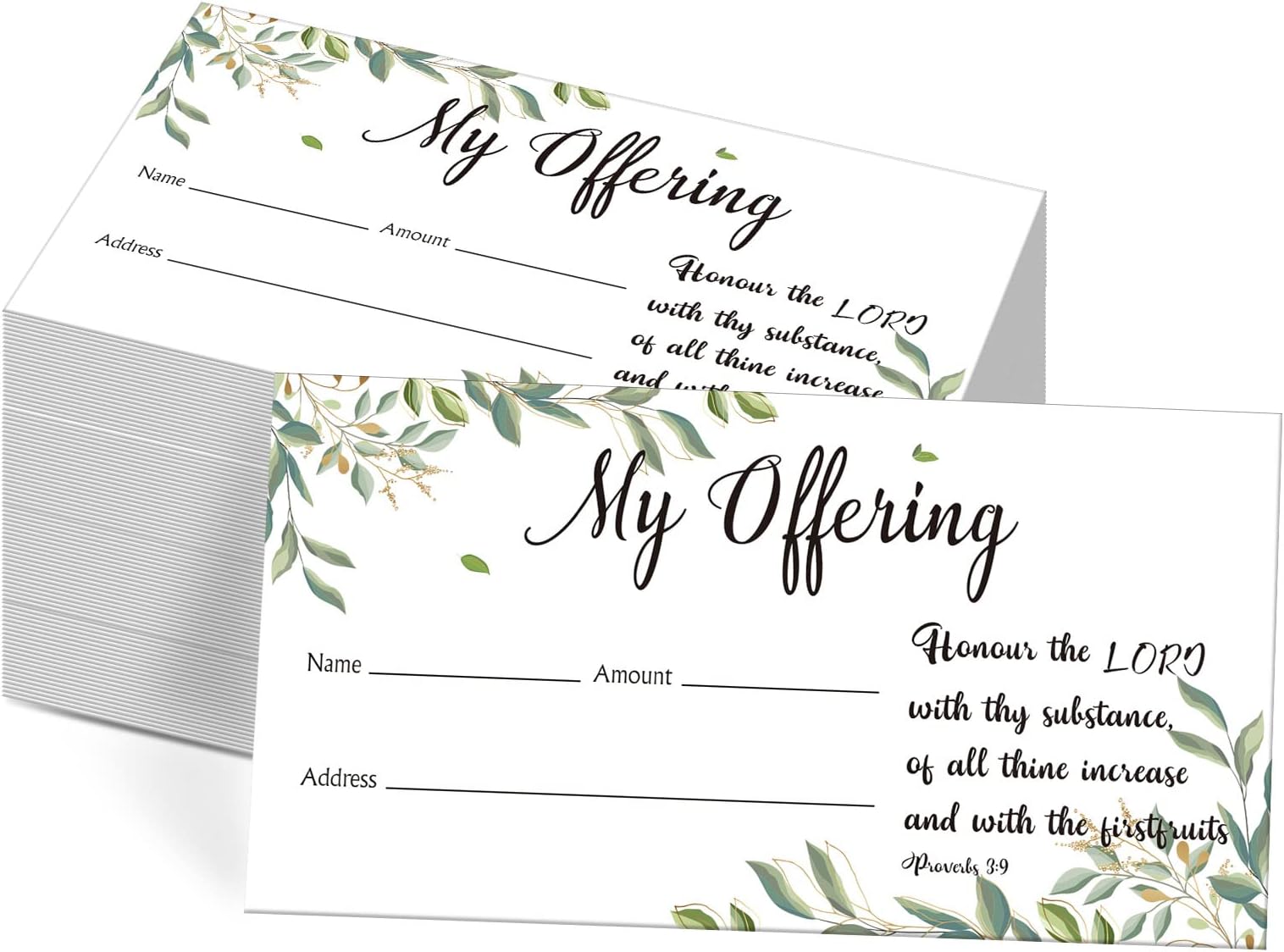 Amazon.com : Woanger 500 Count Tithes and Offering Envelopes for Church ...