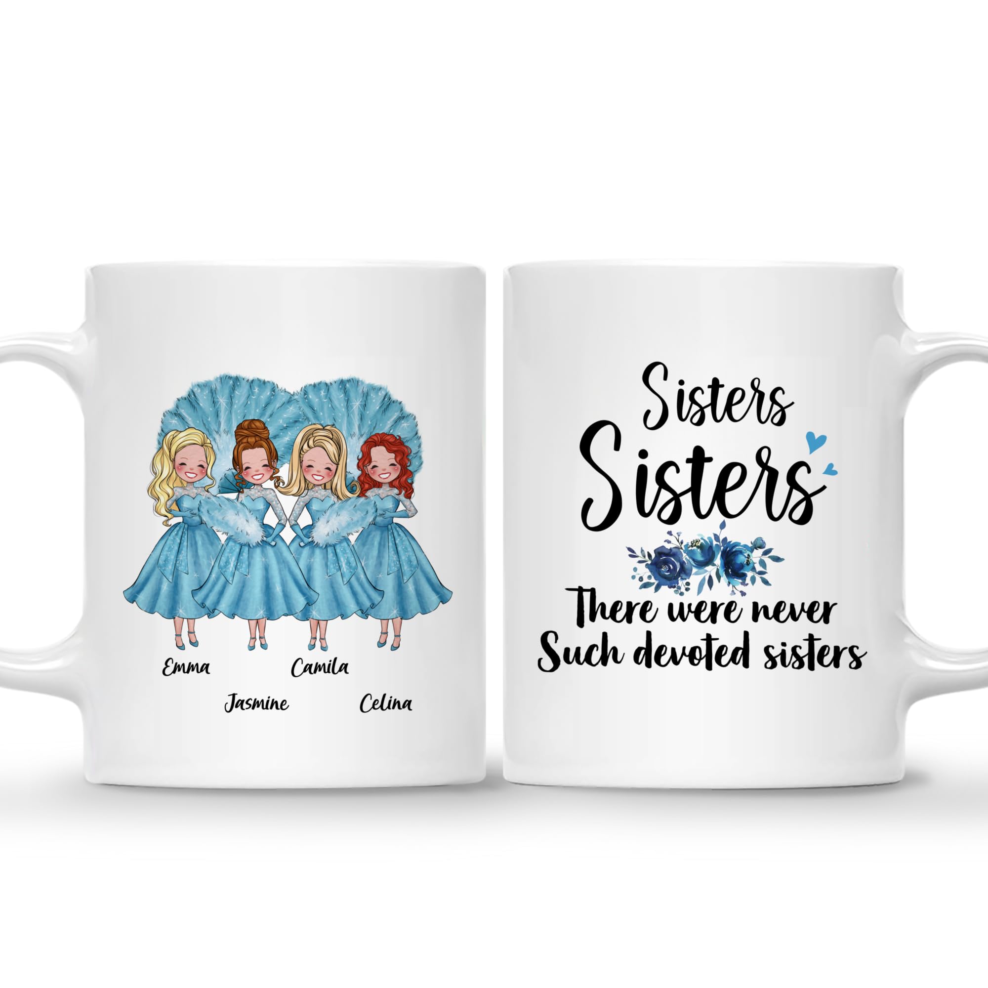 Amazon.com: Gossby Personalized Sister Coffee Mug - Custom Birthday ...