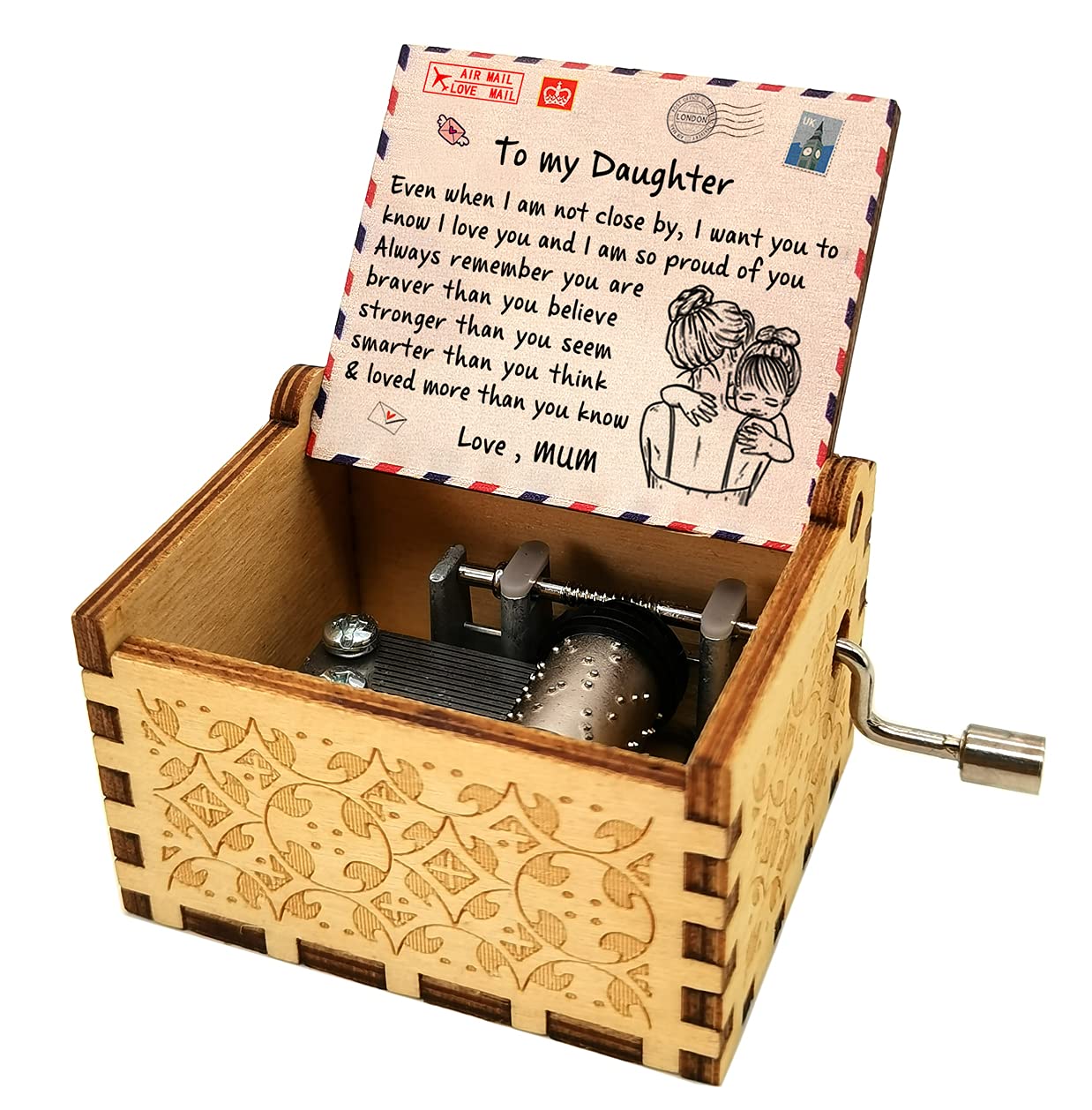 Music Box Gifts U R My Sunshine Music Box With Rotating Base - Hand ...