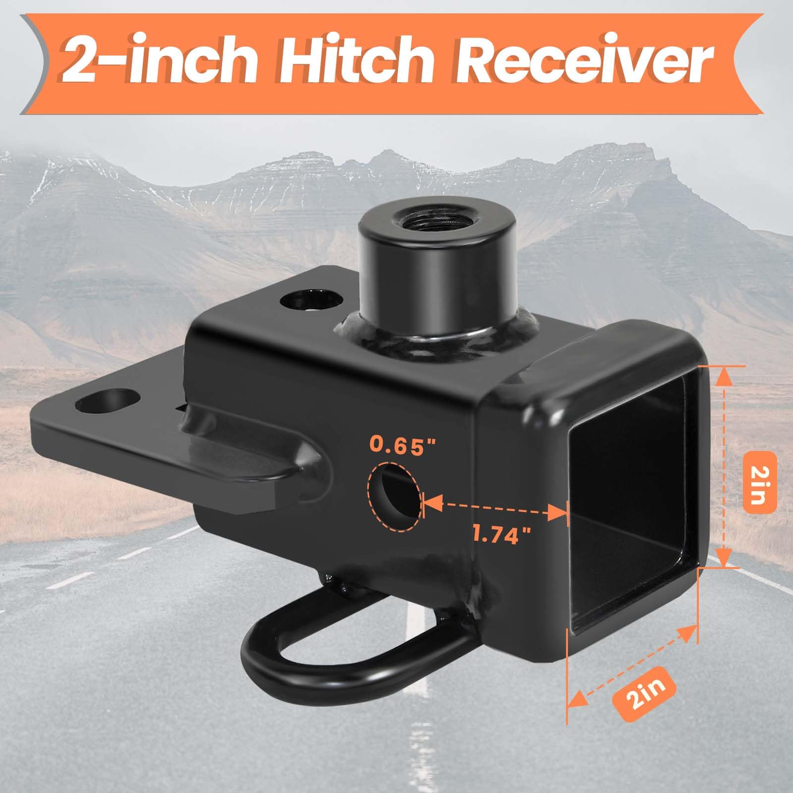 Snapklik.com : 13419 Trailer Hitch Receiver, Class 3 Trailer Hitch, 2 ...
