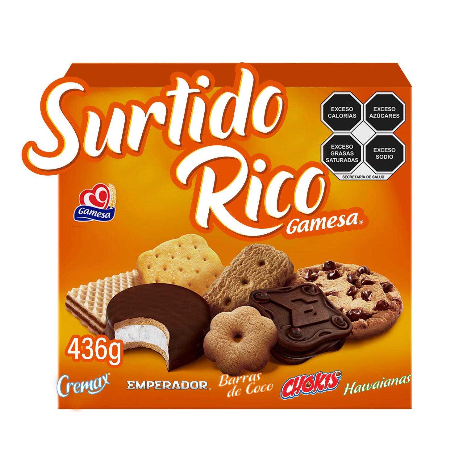 Sutido rico, Gamesa surtido rico, 436 gramos, 0.64 grams, 436 gramo, 1 ...