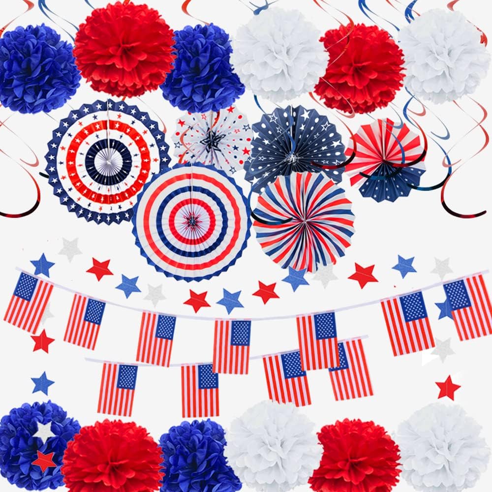 eBoutik – Thanksgiving USA Red, White & Blue American Patriotic Party ...
