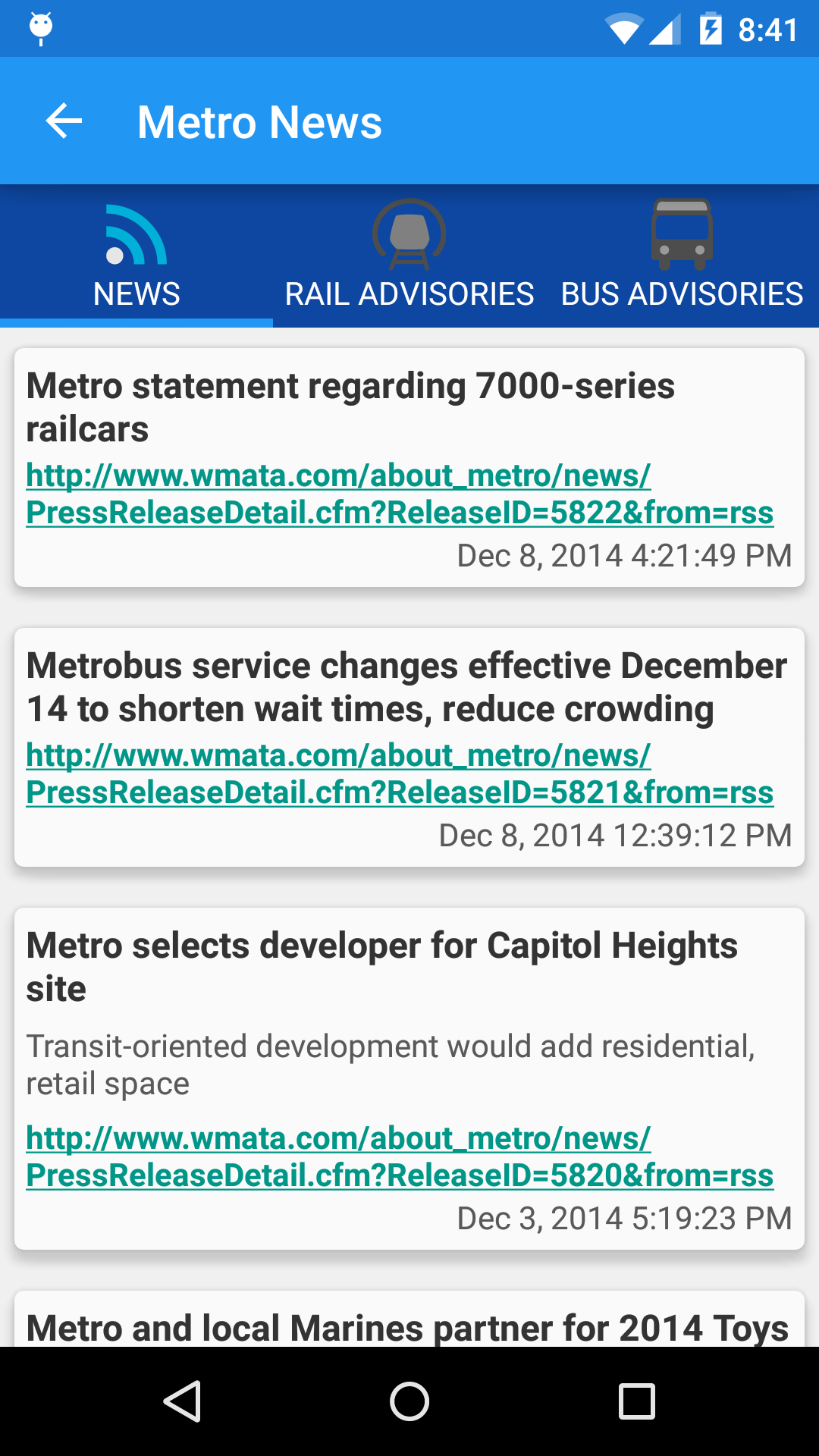 DC Metro Transit - App on Amazon Appstore