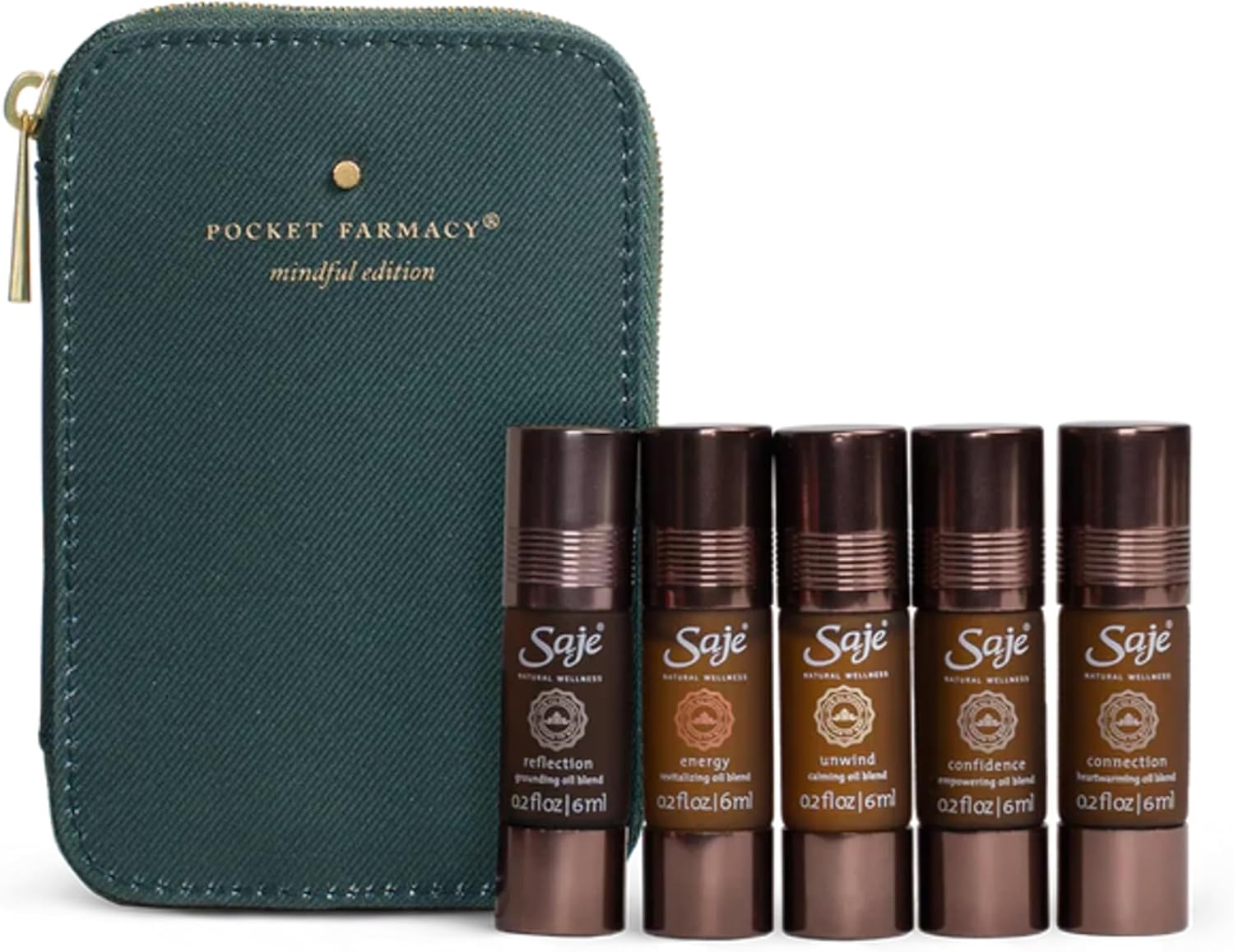Amazon.com: Saje Pocket Mindful Edition Essential Oil Set, therapy ...