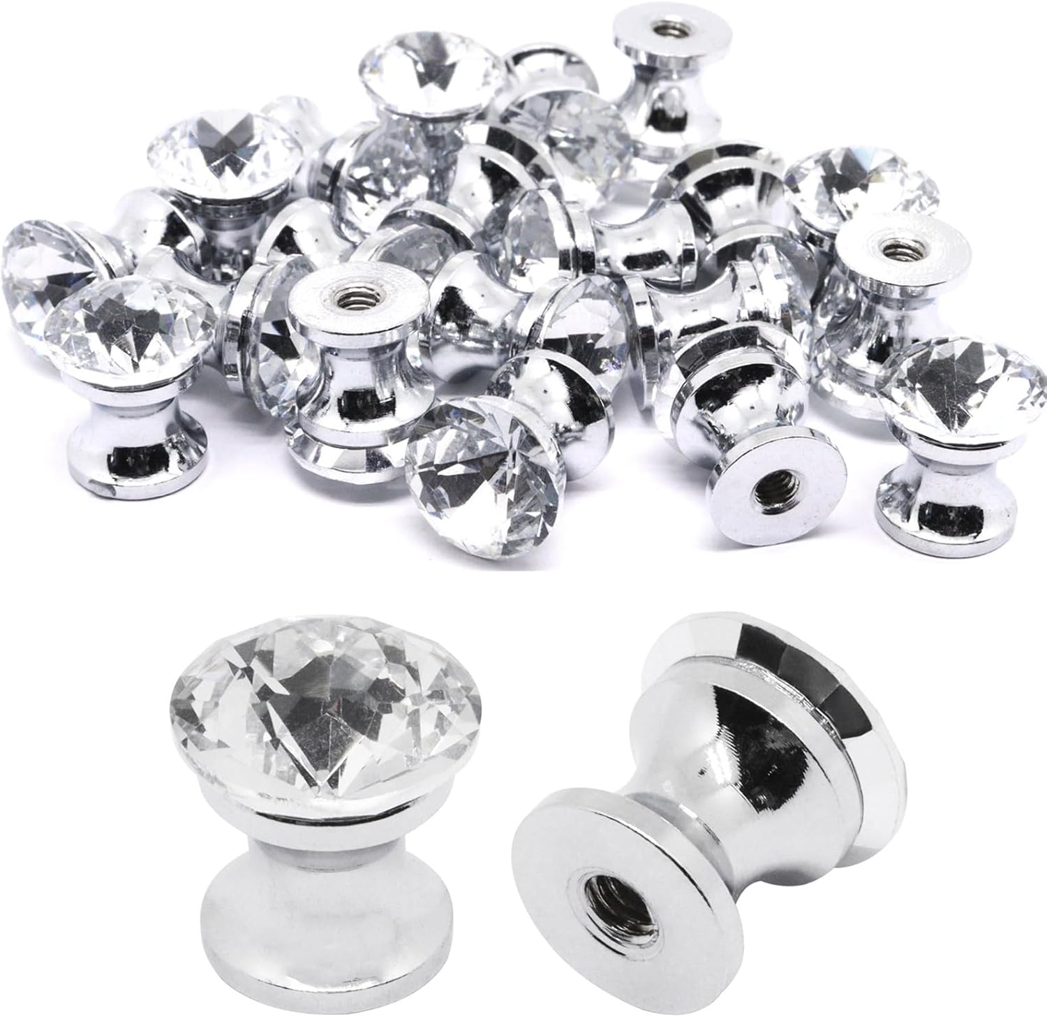 YuGtcen 20pcs Mini Drawer Pulls, 0.55inch Dia. Small Knobs for Jewelry ...