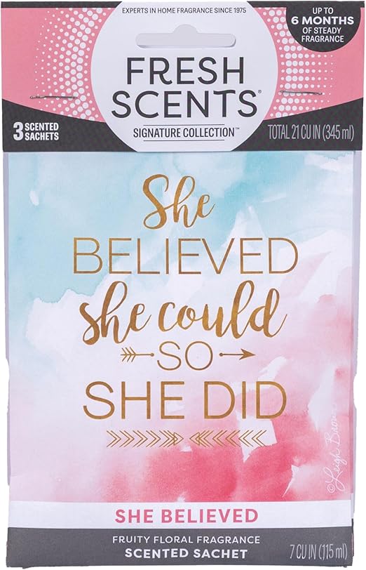 Amazon.com: Fresh Scents | Scented Sachet Packet | She Believed | Air ...