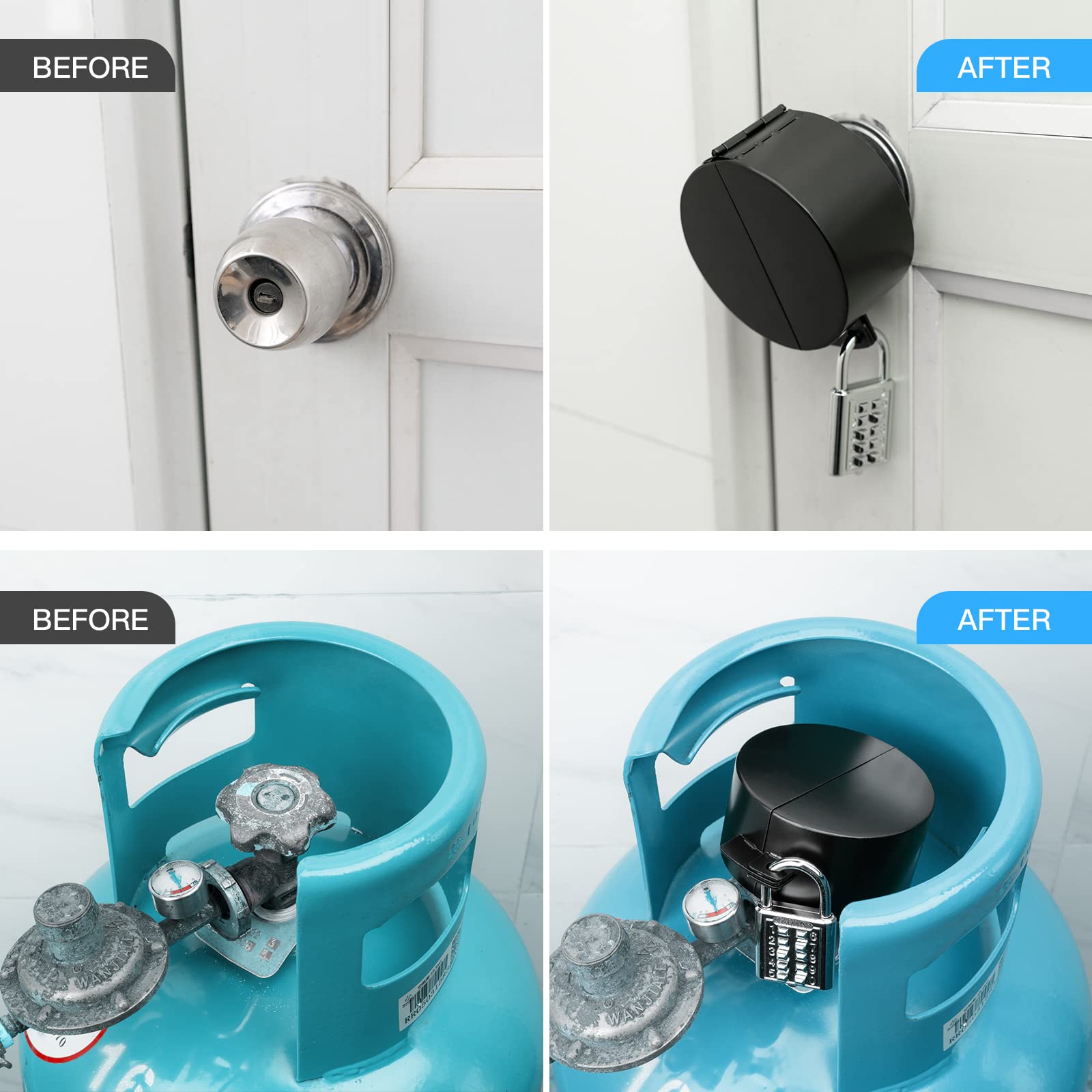 Snapklik.com : Outdoor Water Spigot Lock, Outdoor Faucet Lock, Metal ...