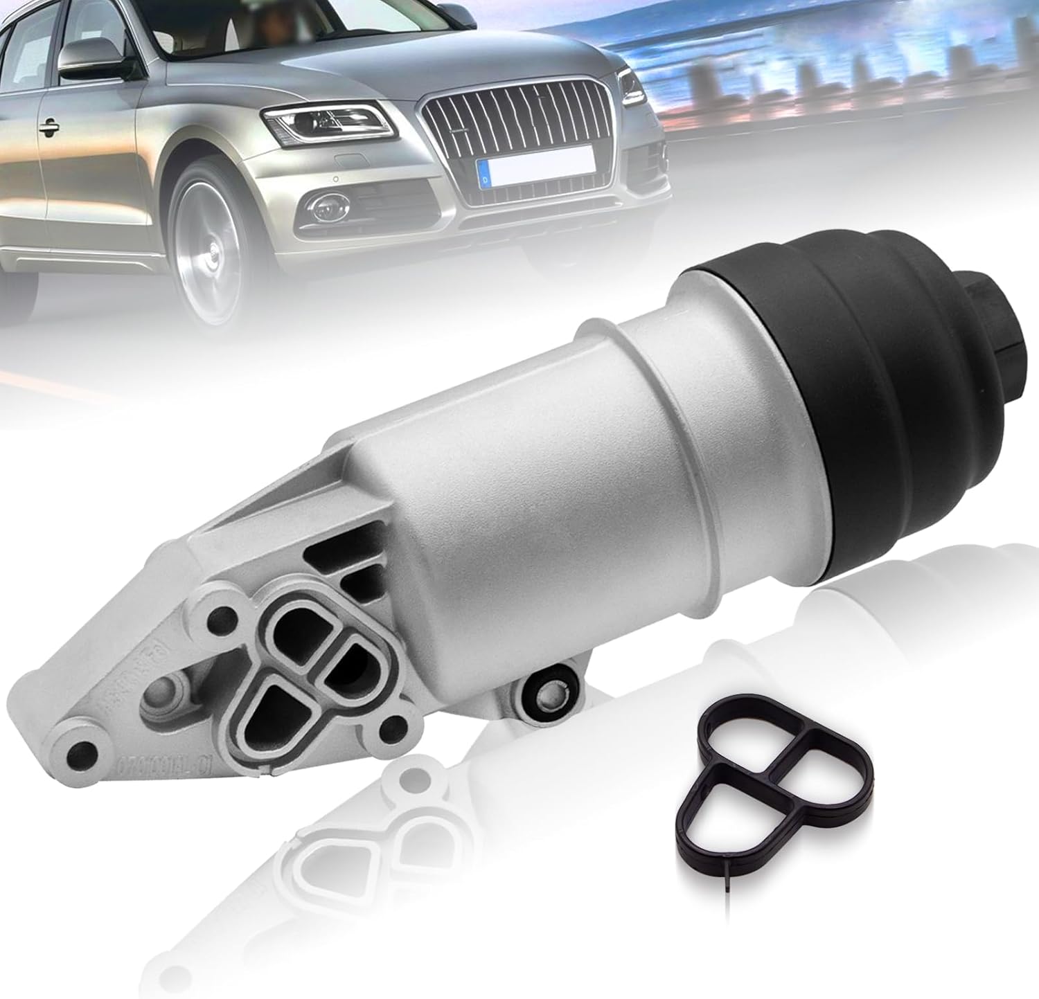 Amazon.com: Upgraded Aluminum Oil Filter Housing Compatible with Audi A4 2005-2008 A5 2008-2014 ...