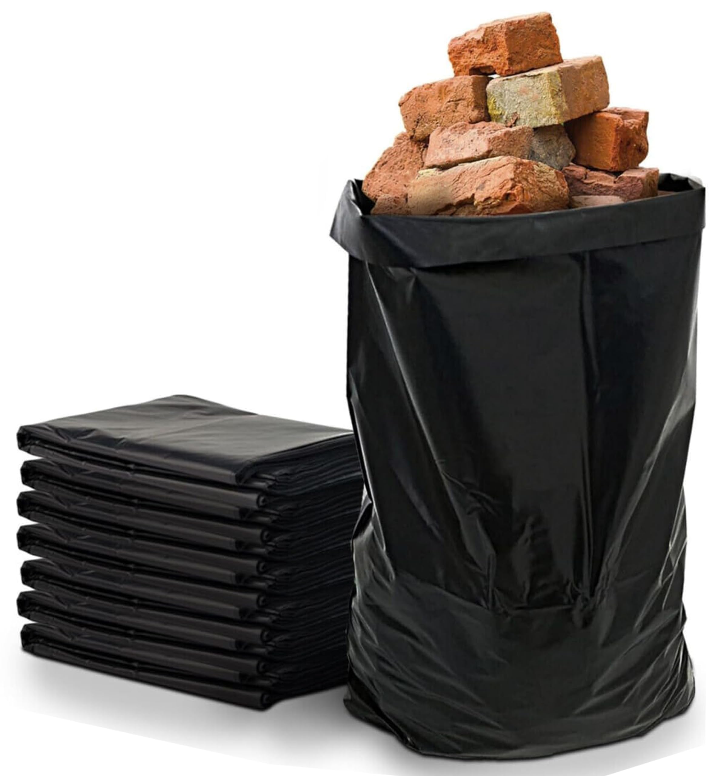 A406 Extra Strong Heavy Duty Black Rubble Sacks Builder Bags Reliable ...