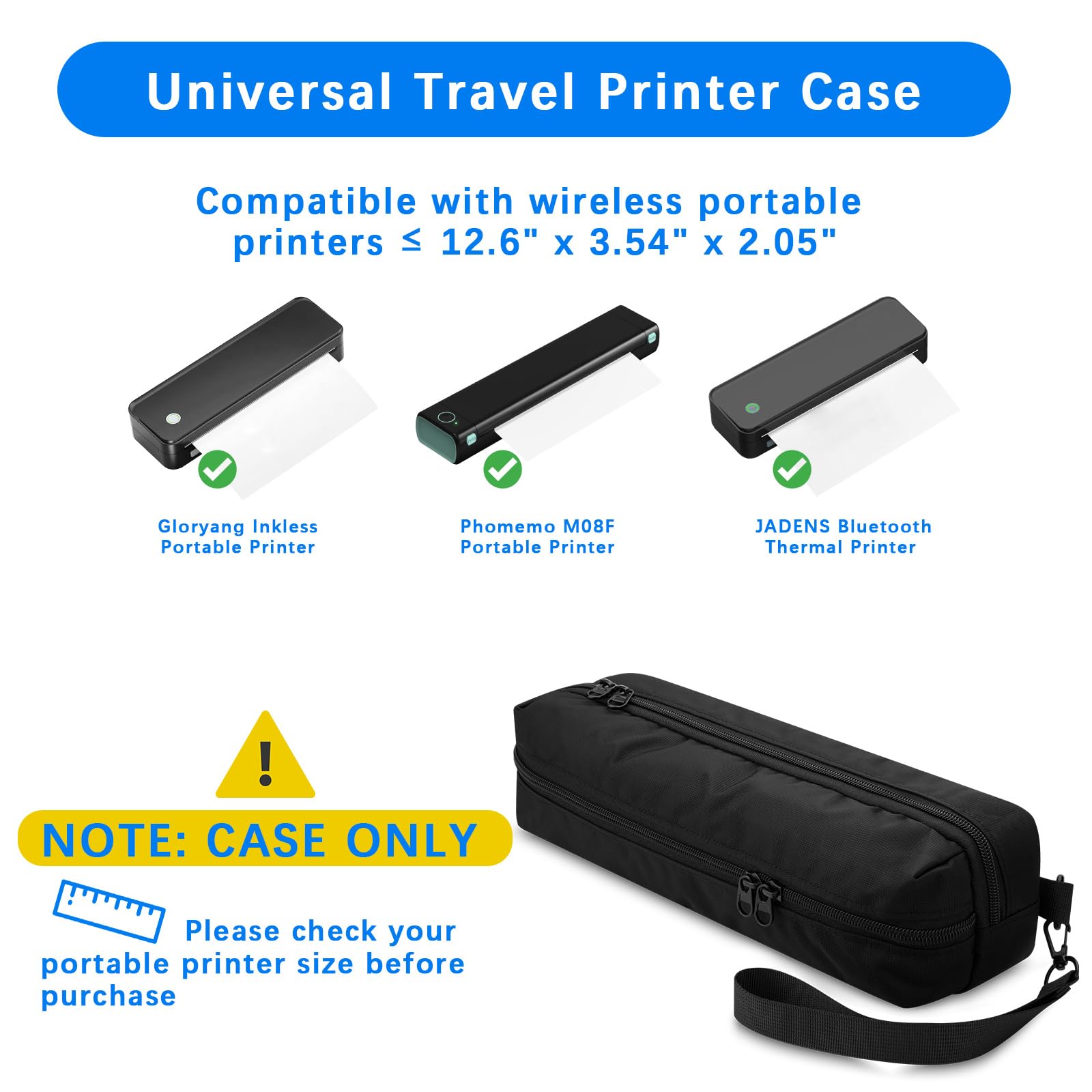 Phomemo Printer Paper Portable Printer Case For Phomemo M08F/TP81 - 2 ...